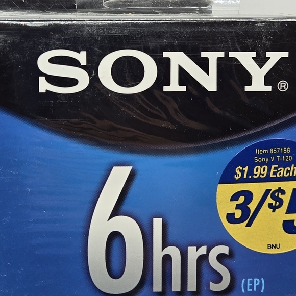 Sony | Other | 3 Sony 6hrs Premium Grade 246m Vhs Tapes T2vl Brilliant ...